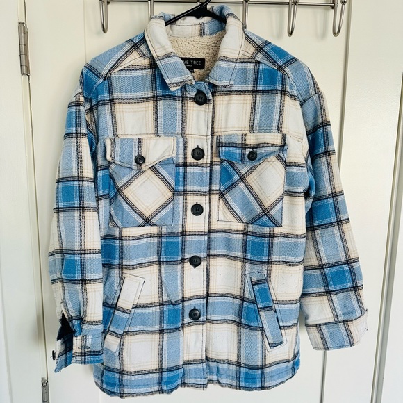 Love Tree | Jackets & Coats | Love Tree Sherpa Lined Button Up Shirt ...